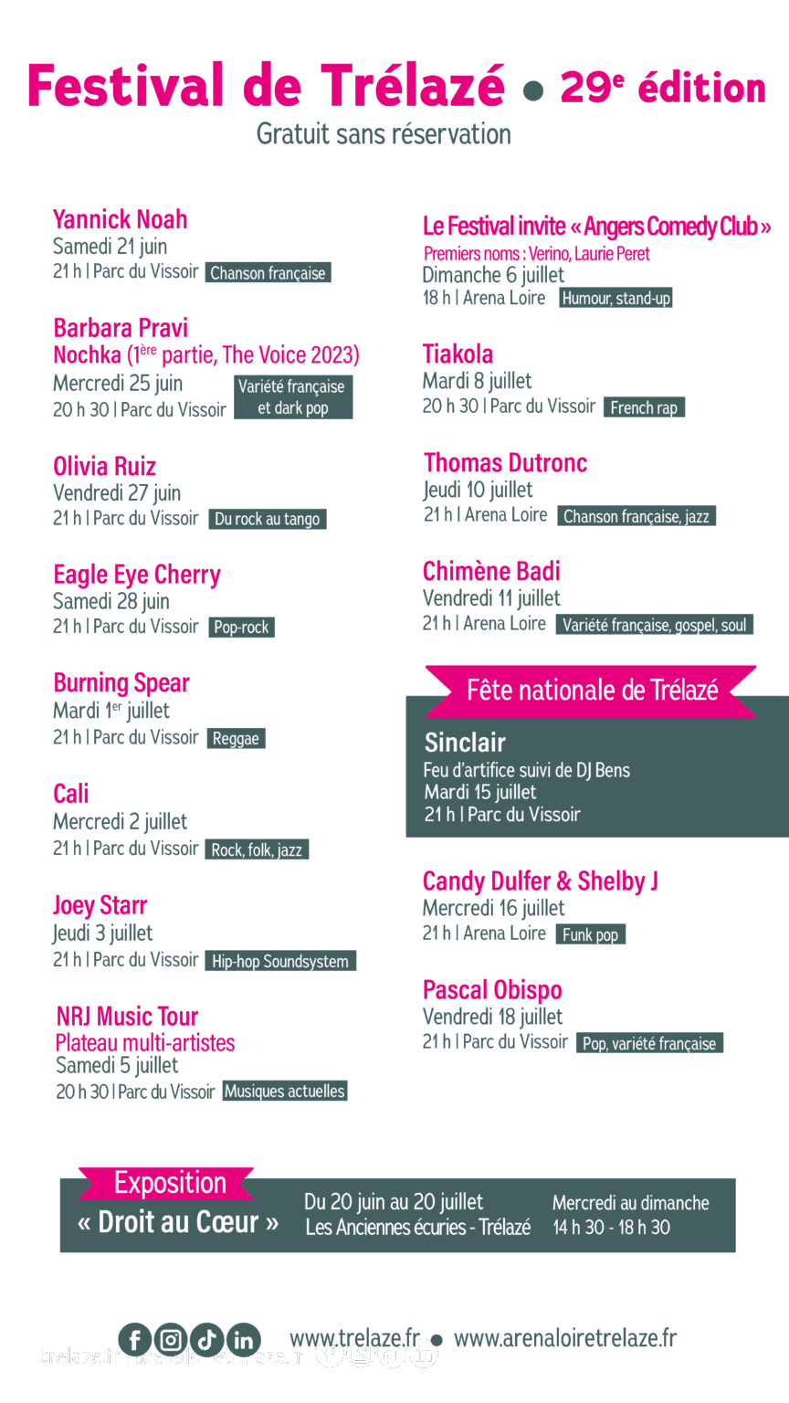 Festival de Trélazé : la 29e édition dévoilée - Ville de Trélazé